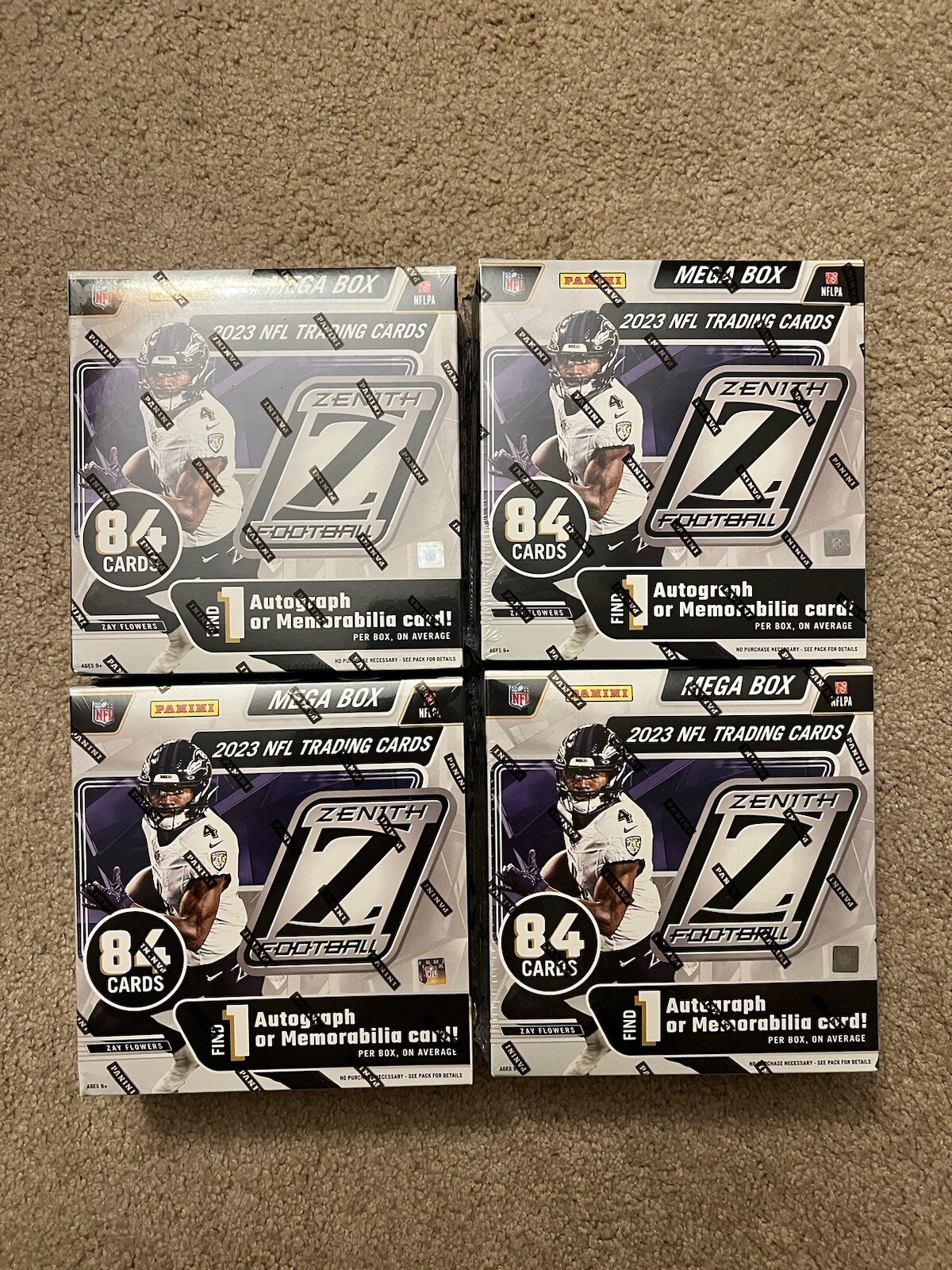 Lot Of (4) 2023 Panini Zenith Mega Box NFL *BRAND NEW* Football Factory ...