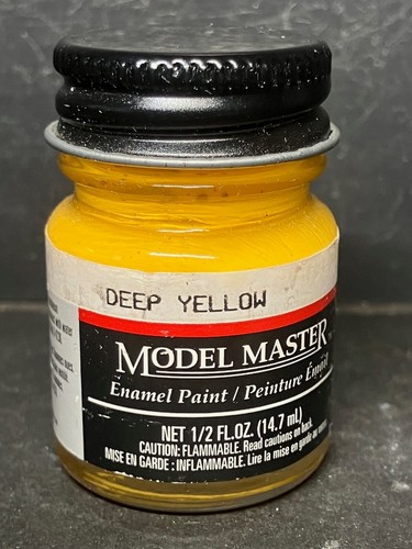 Testors Model Master Deep Yellow 2118 Flat Enamel Paint .5 oz | eBay