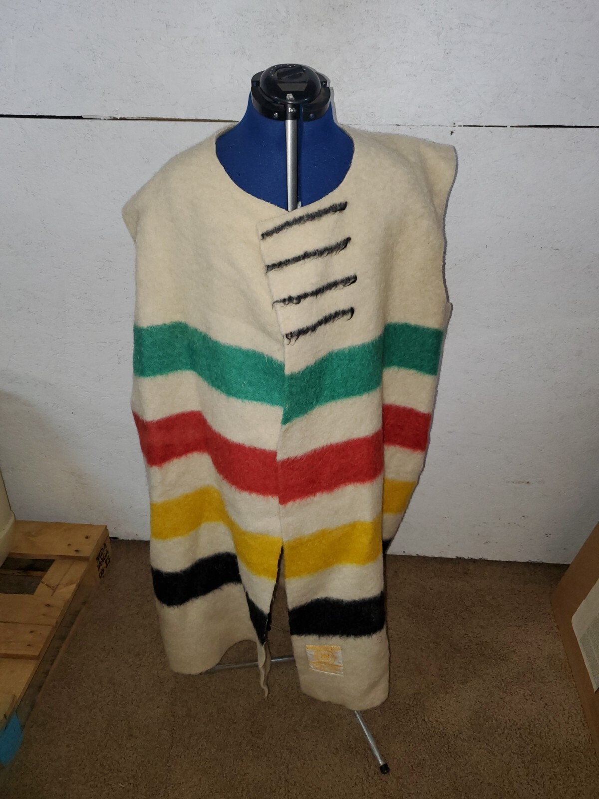 Traditional capote made from a Hudson's Bay point blanket | eBay
