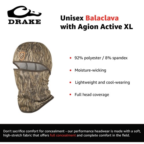 Drake Waterfowl Lightweight Moisture-Wicking Balaclava w/Scent Control ...