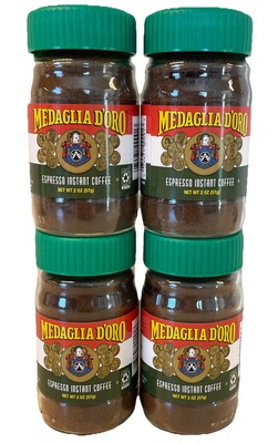 Medaglia D'Oro Instant Espresso Coffee, 2-Ounce Jars - Pack of 4 ...