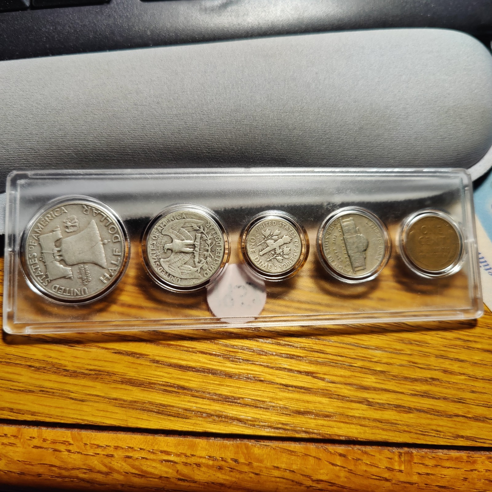 1952 Silver Birth Year Set Average Circulated w/90% Silver, as pictured ...