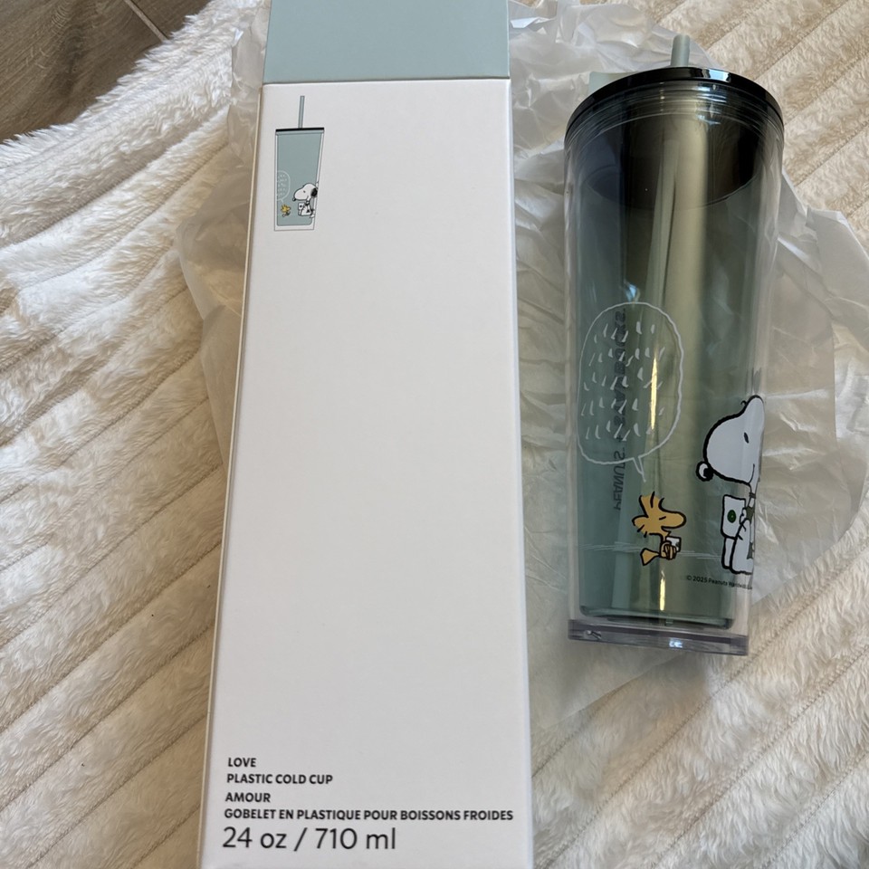 PEANUTS x STARBUCKS 2025 Joe Kind Snoopy Cold Cup Tumbler 710ml | eBay