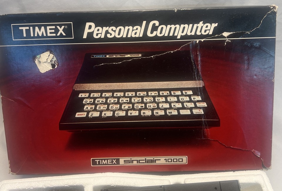 Timex Sinclair 1000 Computer Untested w/ Power Supply TV Connector ...