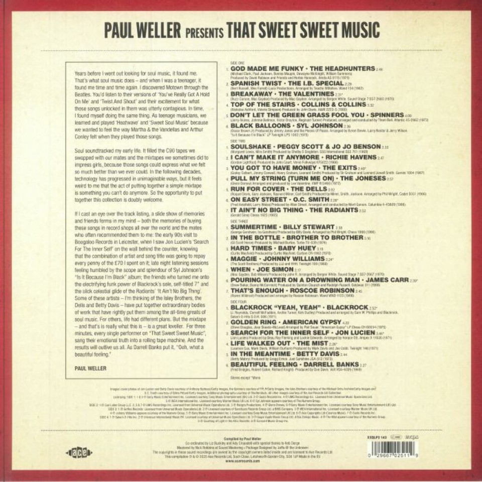 Paul Weller - That Sweet Sweet Music (2xLP) (Orange/White Yolk) | eBay