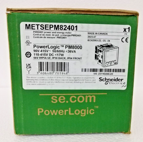 Schneider METSEPM82401 PowerLogic PM8000 - PM82401 Power and Energy ...