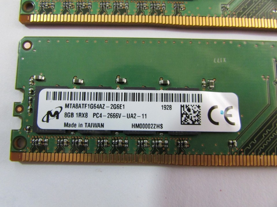 Micron 16GB (2x8GB) PC4-2666V DDR4 Memory RAM MTA8ATF1G64AZ-2G6E1 | eBay