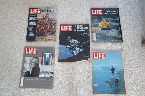 5 FIVE Vintage LIFE Magazines June 11, 18, 1965; Mar 1, 1968; June 7 ...