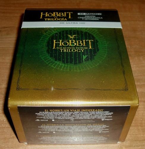 The Hobbit Trilogy Extended Versions/Cinematografica 4K UHD Steelbook ...