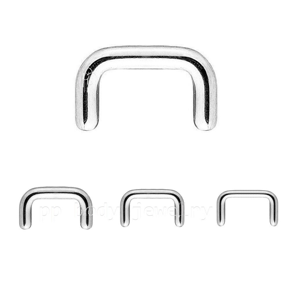 Micro 316L Surgical Steel Septum Retainer Septum Ring 16G 14G 12G 10G ...