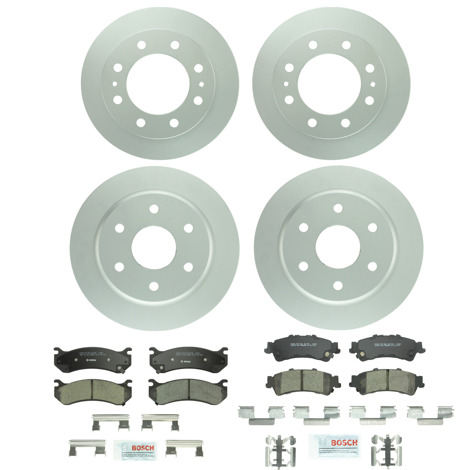 Bosch Front 325.2mm Rear 325mm Brake Kit Disc Rotors Ceramic Pad For ...