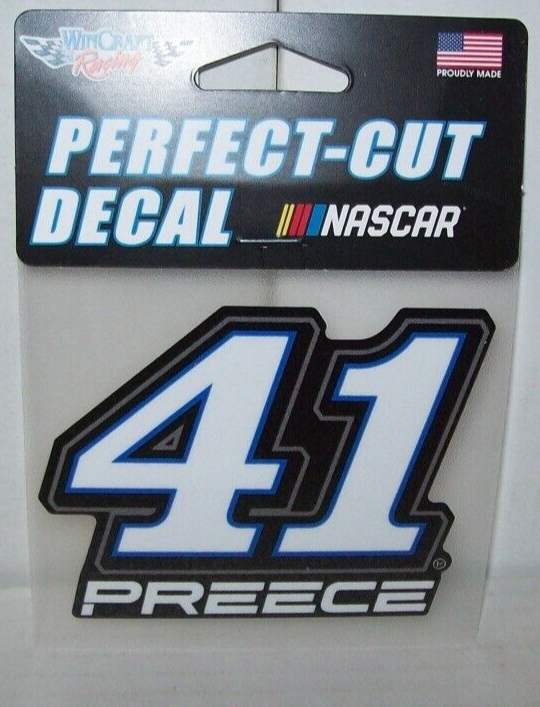 RYAN PREECE #41 NASCAR RACING WINCRAFT 4X4 DECAL SHEET STICKER | eBay