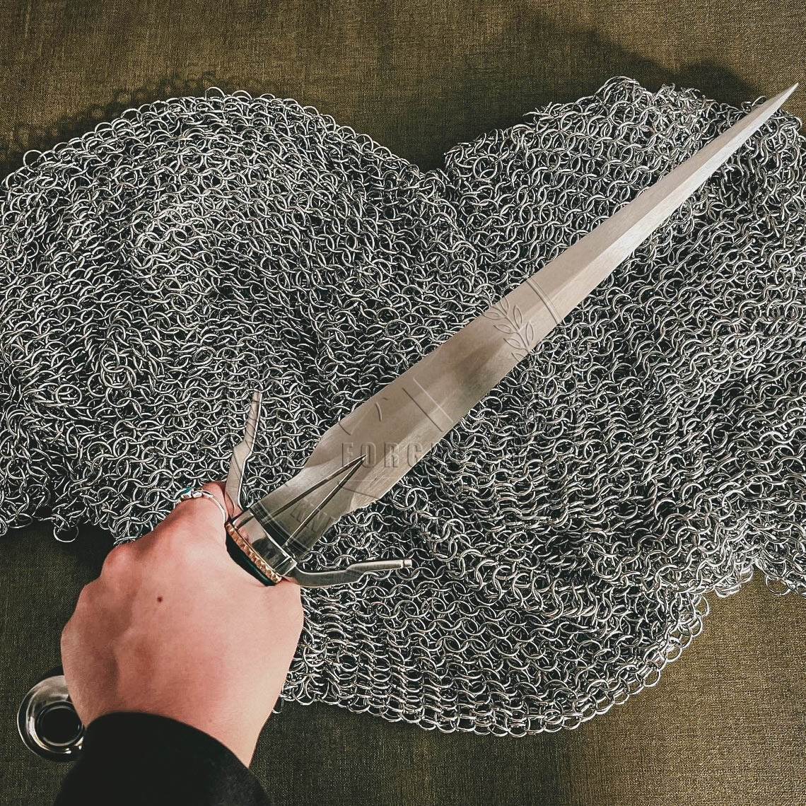 Custom Handmade Fantasy Dagger Stainless Steel Cord wrapped hardwood ...