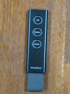 SimpliSafe Key Fob Remote Control Model SSKF3 Black For SimpliSafe ...