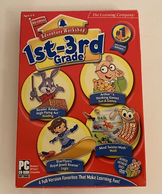 Adventure Workshop *1st-3rd Grade (2006, CD-ROM ) Ages 5-9 The Learning ...