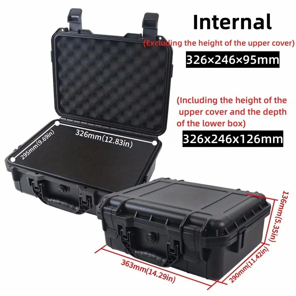 Portable Tool Box Shockproof Waterproof Storage Protective Hard Case ...