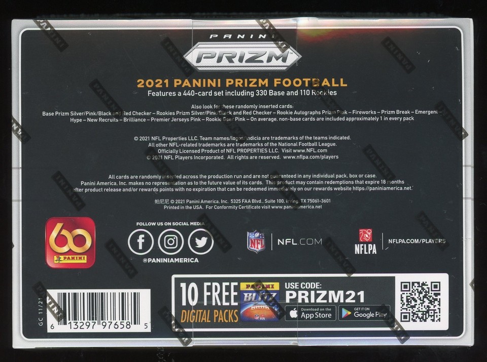 2021 Panini Prizm NFL Football Mega Box Brand New Factory Sealed Target ...