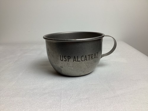 Souvenir USP Alcatraz Reproduction Prison Inmate Metal Drinking Cup/Mug ...