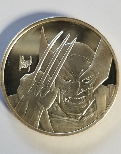 Marvel Comics Wolverine 1996 one troy ounce fine silver coin # 1549 | eBay