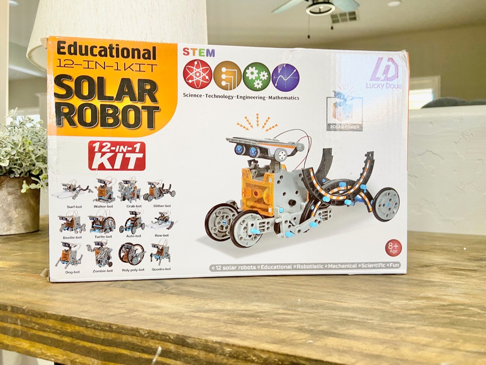 Lucky Doug Solar Robot Kit 12-in-1 Science STEM Robot Kit Toys for Kids ...
