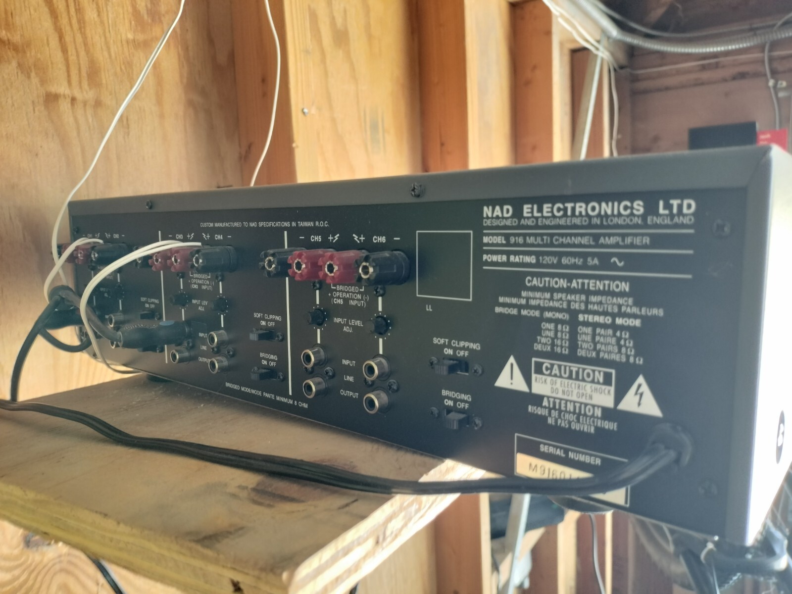 NAD 916 Six-channel Power Amplifier Bridgeable | eBay