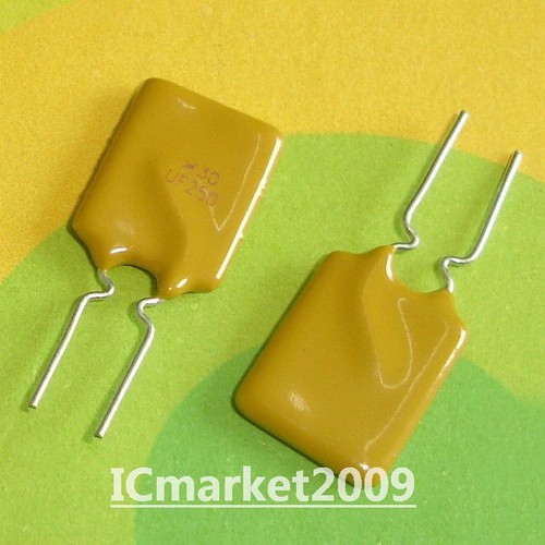 20 PCS 30V 2.5A RUEF250 UF250 PolySwitch Resettable Fuse PPTC PTC 2.5 ...