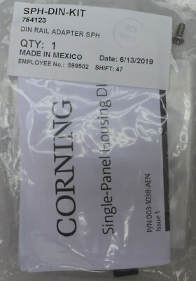 Corning SPH-DIN-Kit 754123 DIN Rail Adapter | eBay