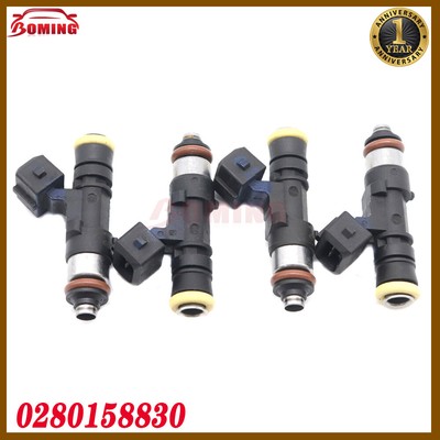 4PCS New Fuel Injectors 0280158830 For EV1 connector Honda Civic Acura ...