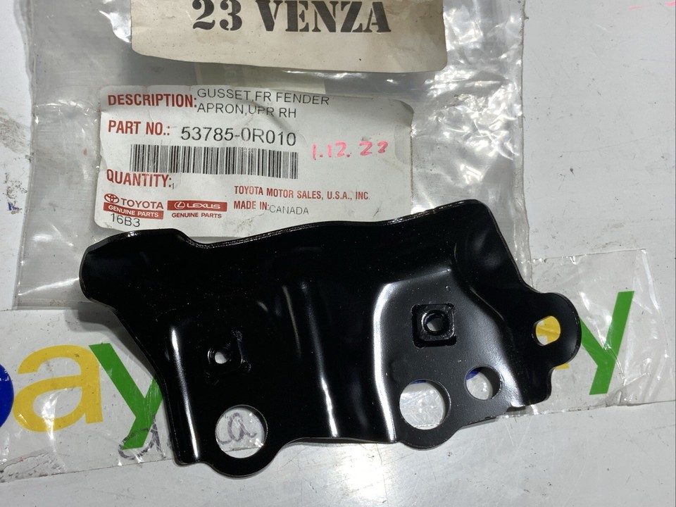 2019-2025 TOYOTA RAV4 VENZA CROWN RIGHT FRONT Fender Gusset Apron 53785 ...
