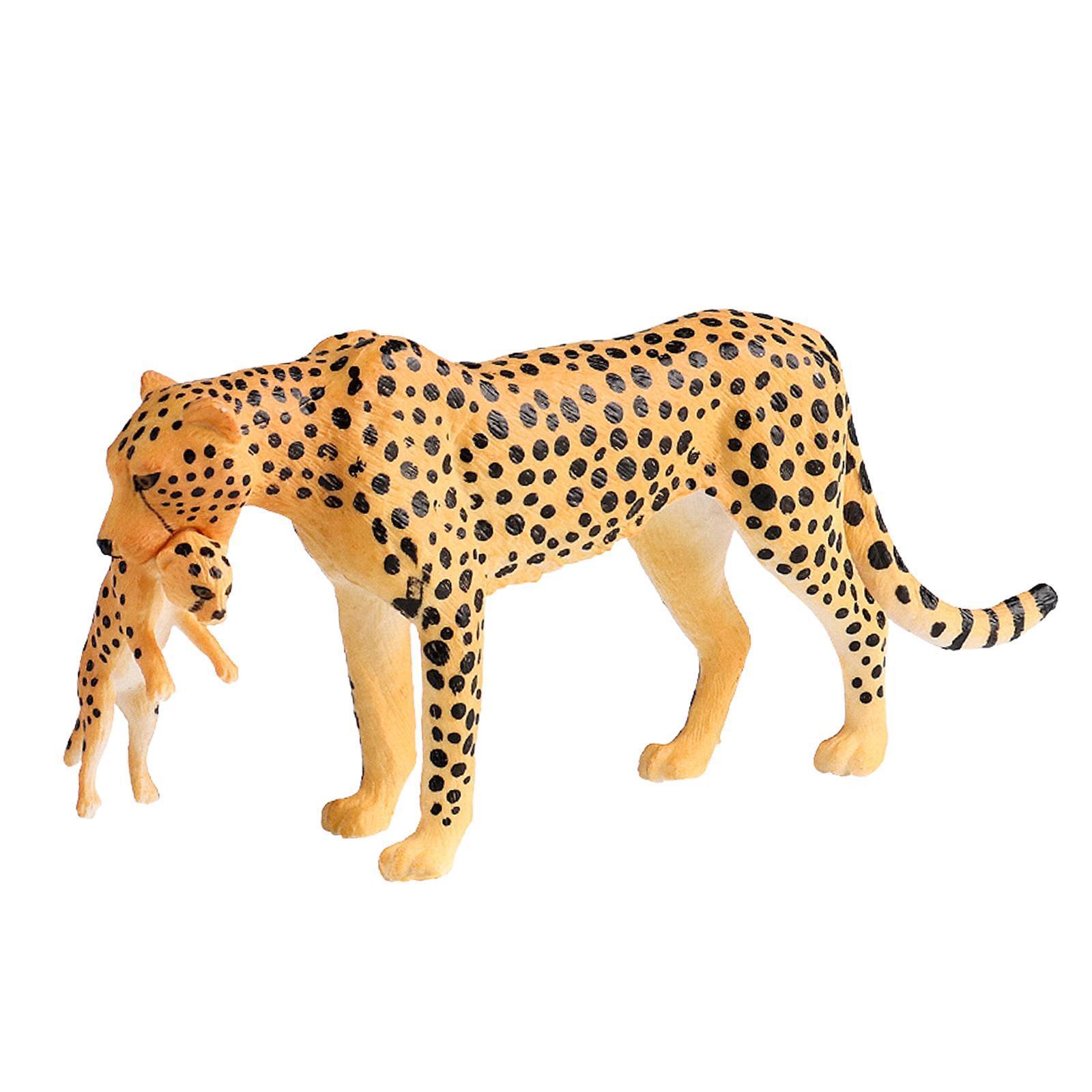 Leopard Toy Figurine Simulation Wildlife Animal Statue for Educational ...