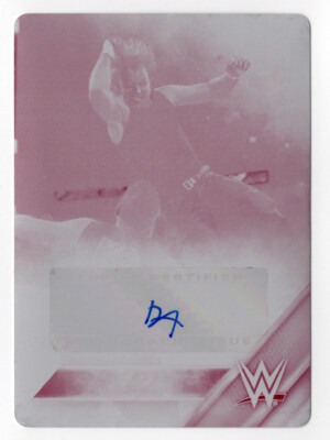 Dean Ambrose 2016 Topps WWE Then Now Forever Autograph Printing Plate ...