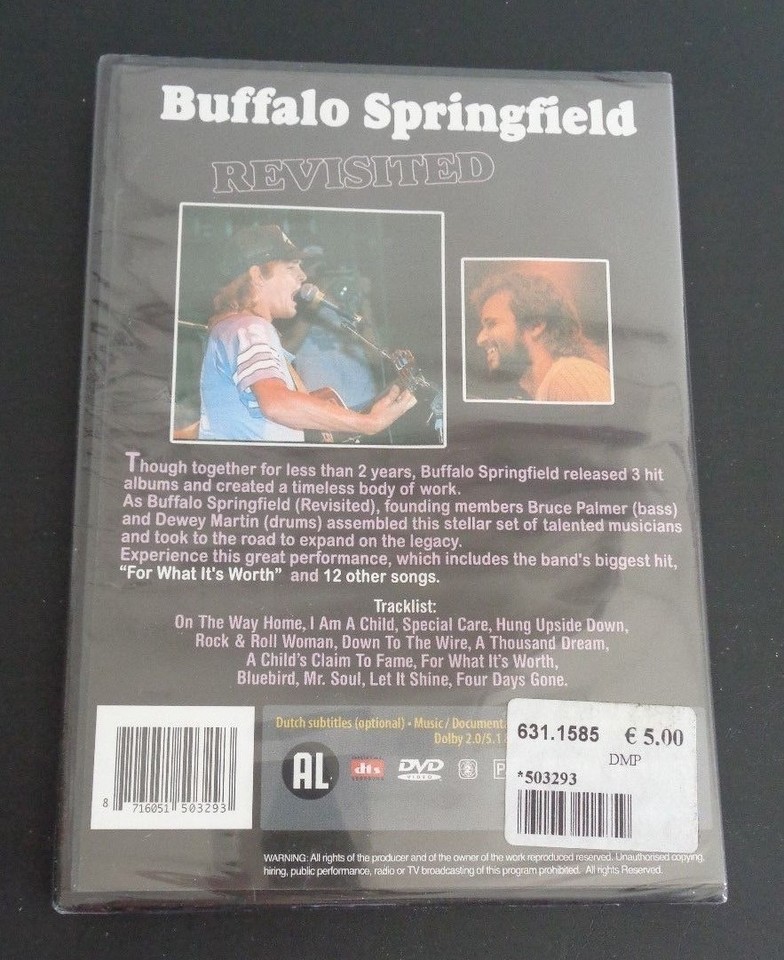 BUFFALO SPRINGFIELD Revisited DVD In Concert NEW Free Shipping SEALED ...
