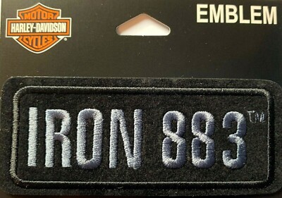 Harley Davidson Iron 888 Motorcycle Vest Patch Emblem 4" x 1 5/8 ...