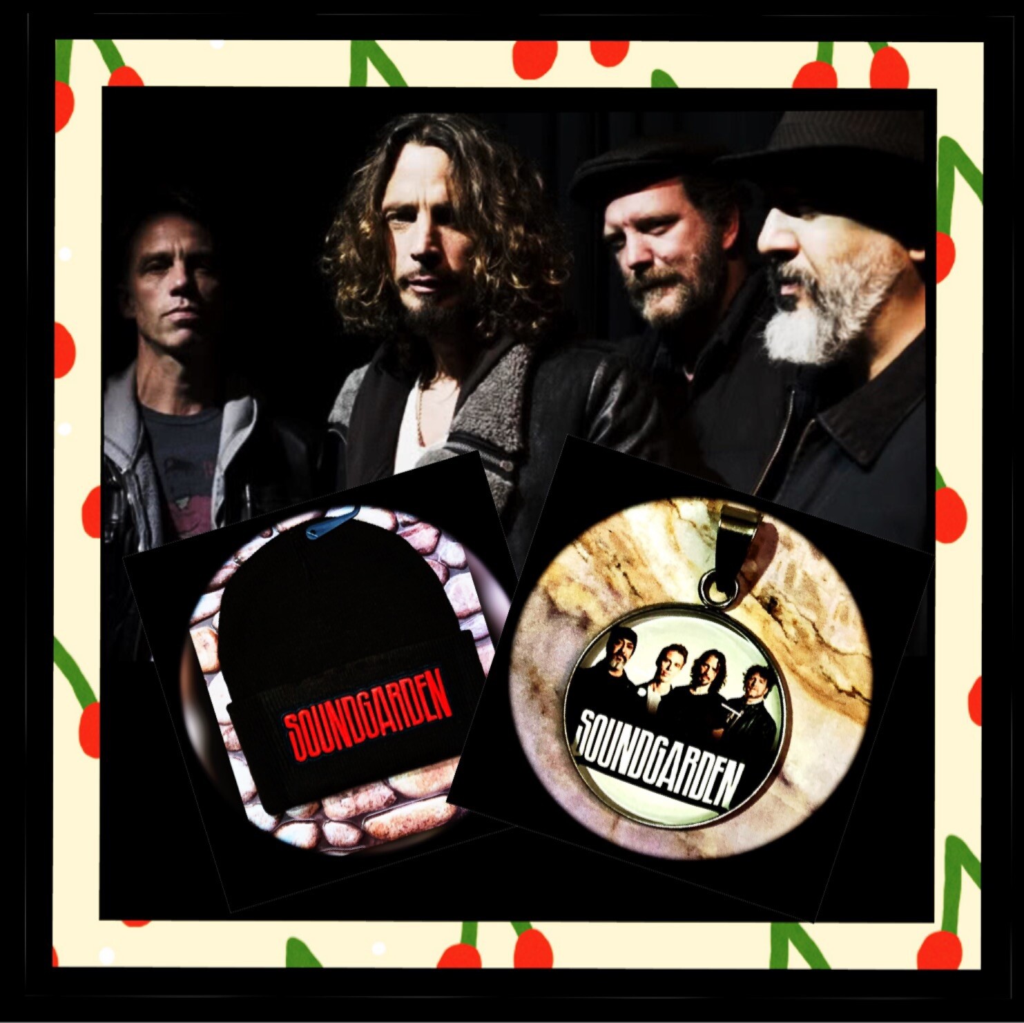 SOUNDGARDEN BAND DARK BROWN COLOR BEANIE NECKLACES | eBay