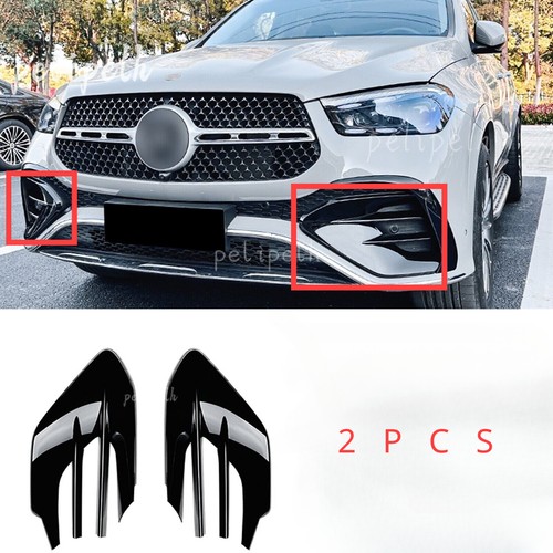 Glossy black For Benz GLE Coupe W167 C167 2024+ Front Bumper Side Air ...