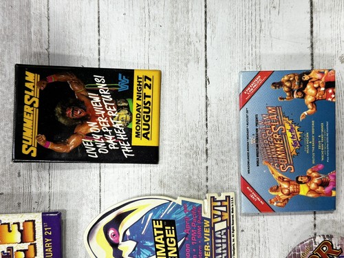 Rare Lot Of 7 vintage wwf wwe wrestling pins From Wrestle Mania Royal ...