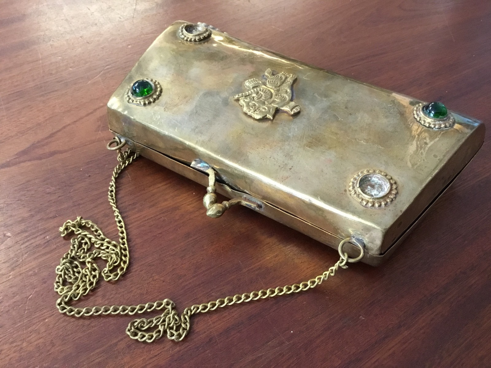 Vintage Brass/Metal Shoulder Handbag Purse | eBay