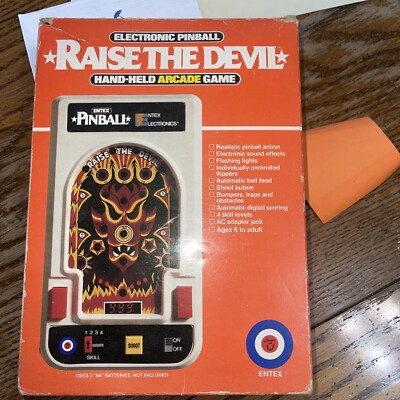 Raise the Devil Electronic Pinball 1980 Entex Electronics No. 6011 Read ...
