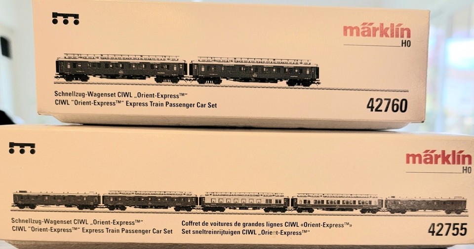 Very Rare, HO Marklin CIWL Orient Express Sets 42755 & 42760 (7cars) | eBay