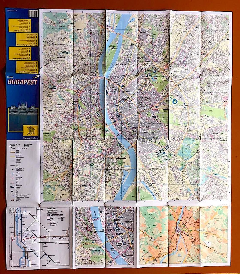 Maps of Budapest, Hungary | eBay