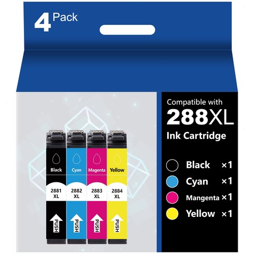 4PK 288XL T288XL Ink For Epson Expression Home XP-340 XP-430 XP-440 XP ...
