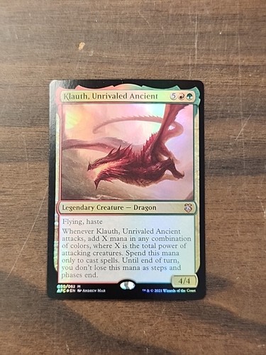 MTG Magic The Gathering Klauth, Unrivaled Ancient Mythic Foil | eBay