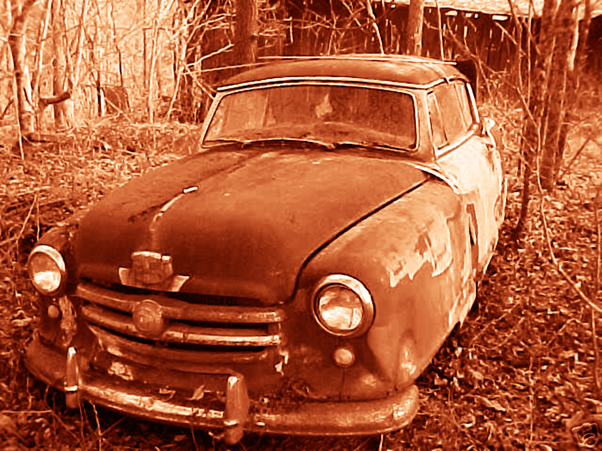 Abandoned Junk Cars Collection #4 - Canvas Art Poster 18" x 24" | eBay