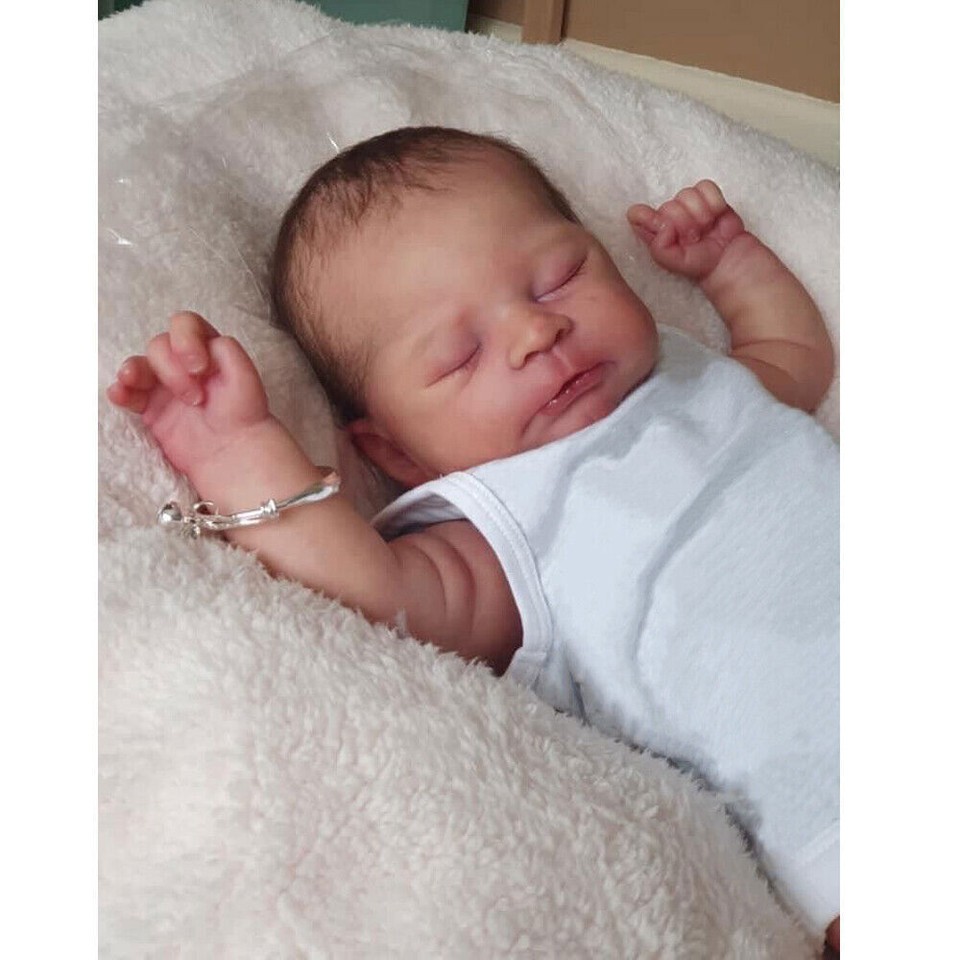 Reborn Dolls Boy Girl Baby Sleeping 20" Newborn Handmade Kids Gift Fake ...