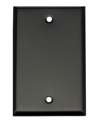 50x Single Gang Aluminum Black Blank Cover BC-1BV by BWF Manufacturing ...
