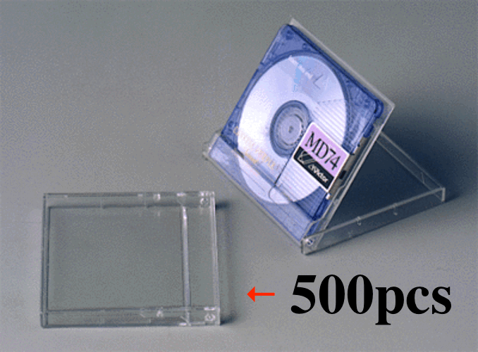 NEW 500 pcs Empty MiniDisc cases MD DATA Mini Disk box MD Cases Japan ...