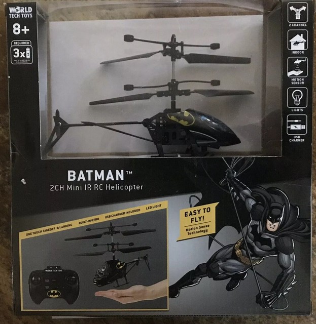 Batman - Mini RC Remote Control Helicopter - IR (Batcopter) NIB - DC ...
