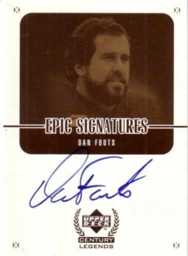 Dan Fouts certified autograph auto Chargers 1999 Upper Deck Century ...
