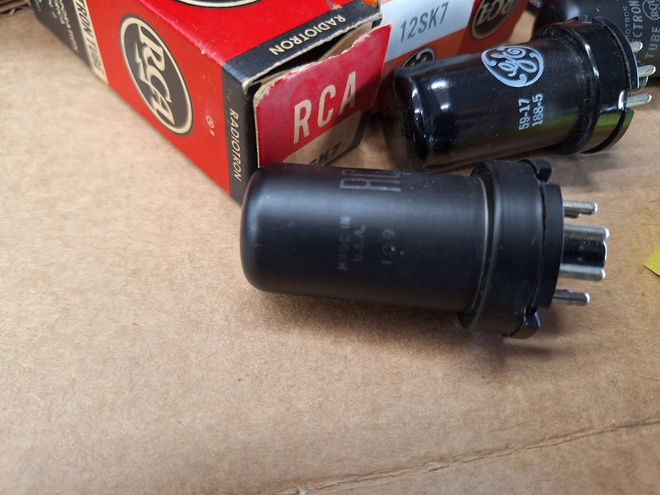 5x lot 12SK7 12SQ7 Vacuum Tube AA5 radio metal | eBay
