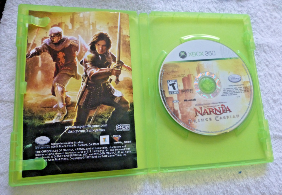 Microsoft Xbox 360 Chronicles of Narnia Prince Caspian Video Game CIB w ...